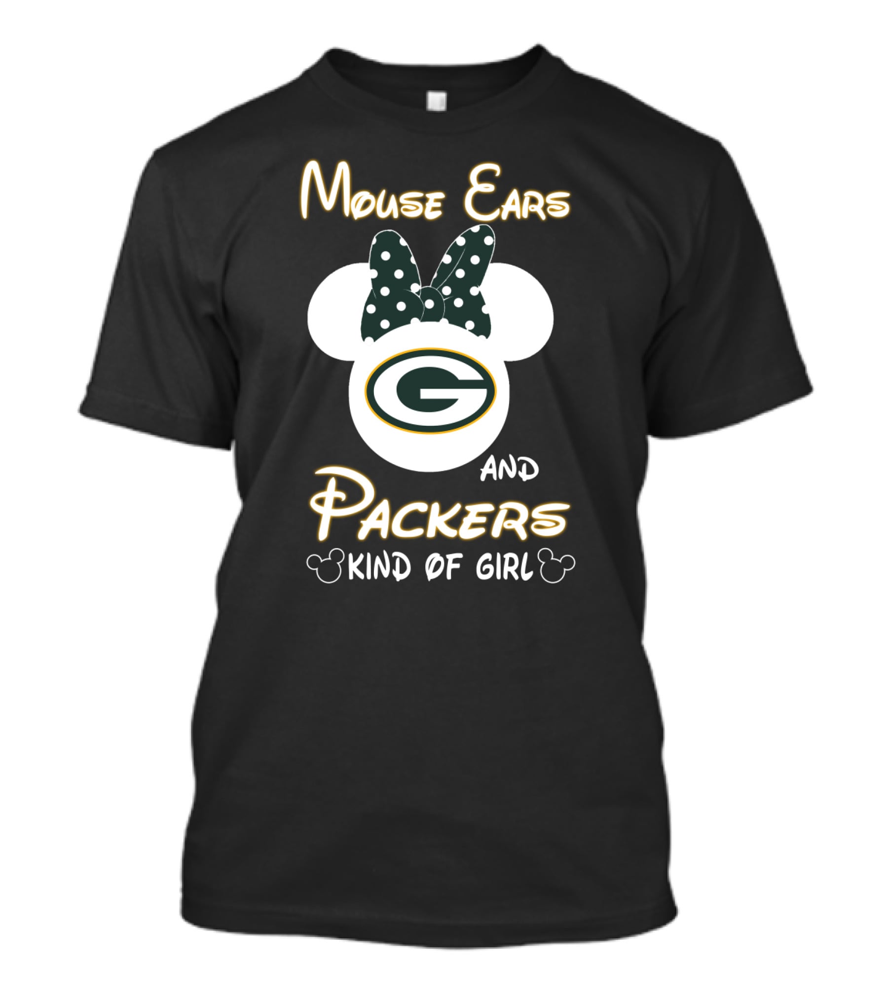 Mouse Ears And Packers Kind Of Girl T-Shirt