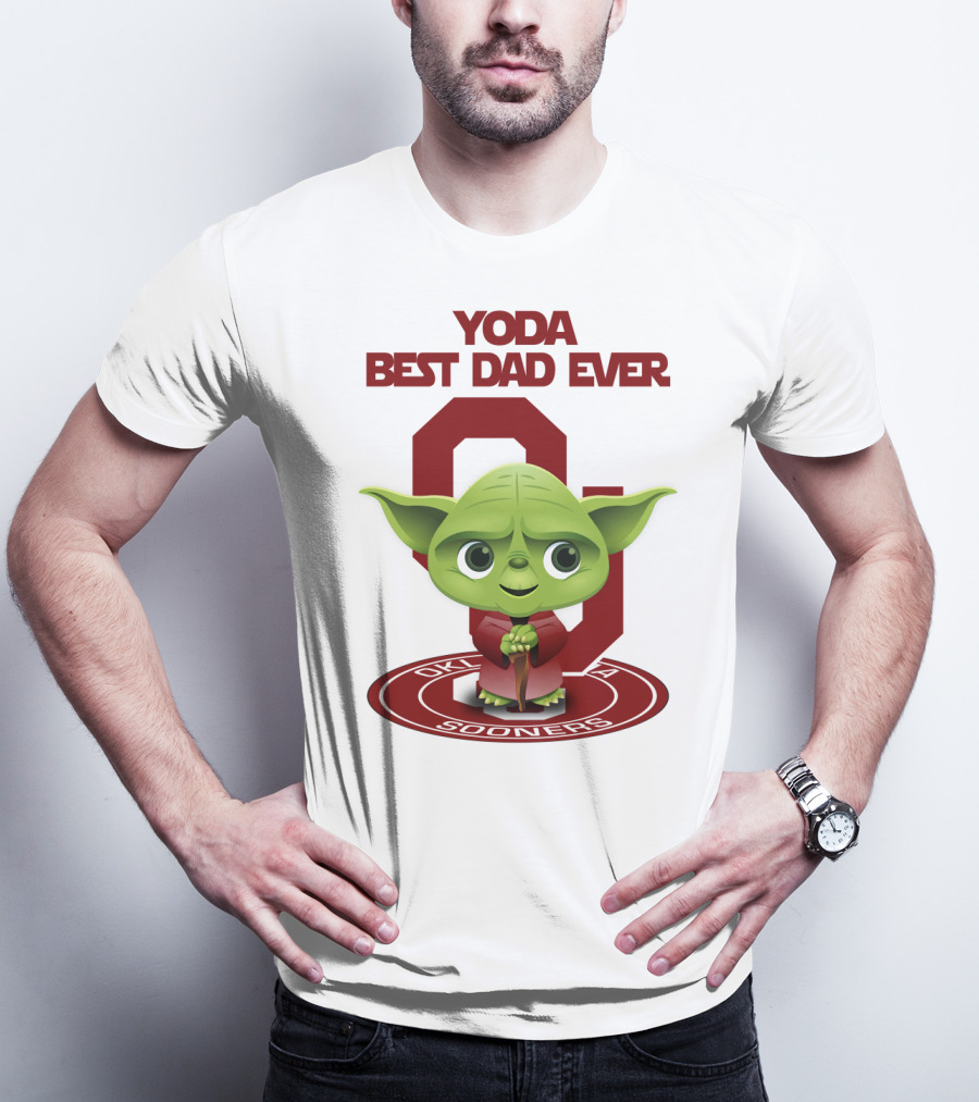 Yoda Best Dad Ever Oklahoma Sooners T-Shirt
