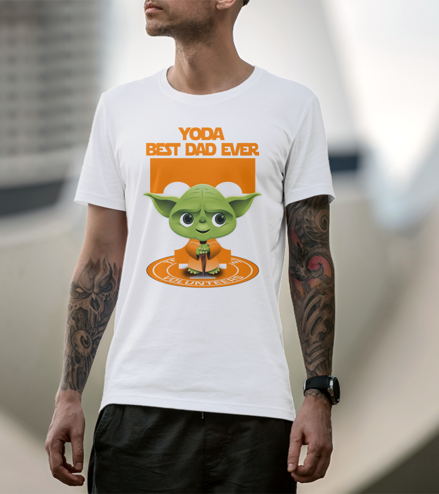 Yoda Best Dad Ever Tennessee Volunteers T-Shirt