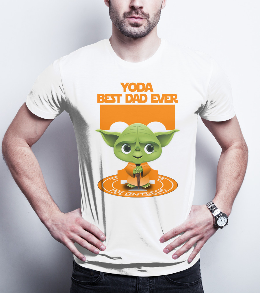 Yoda Best Dad Ever Tennessee Volunteers T-Shirt