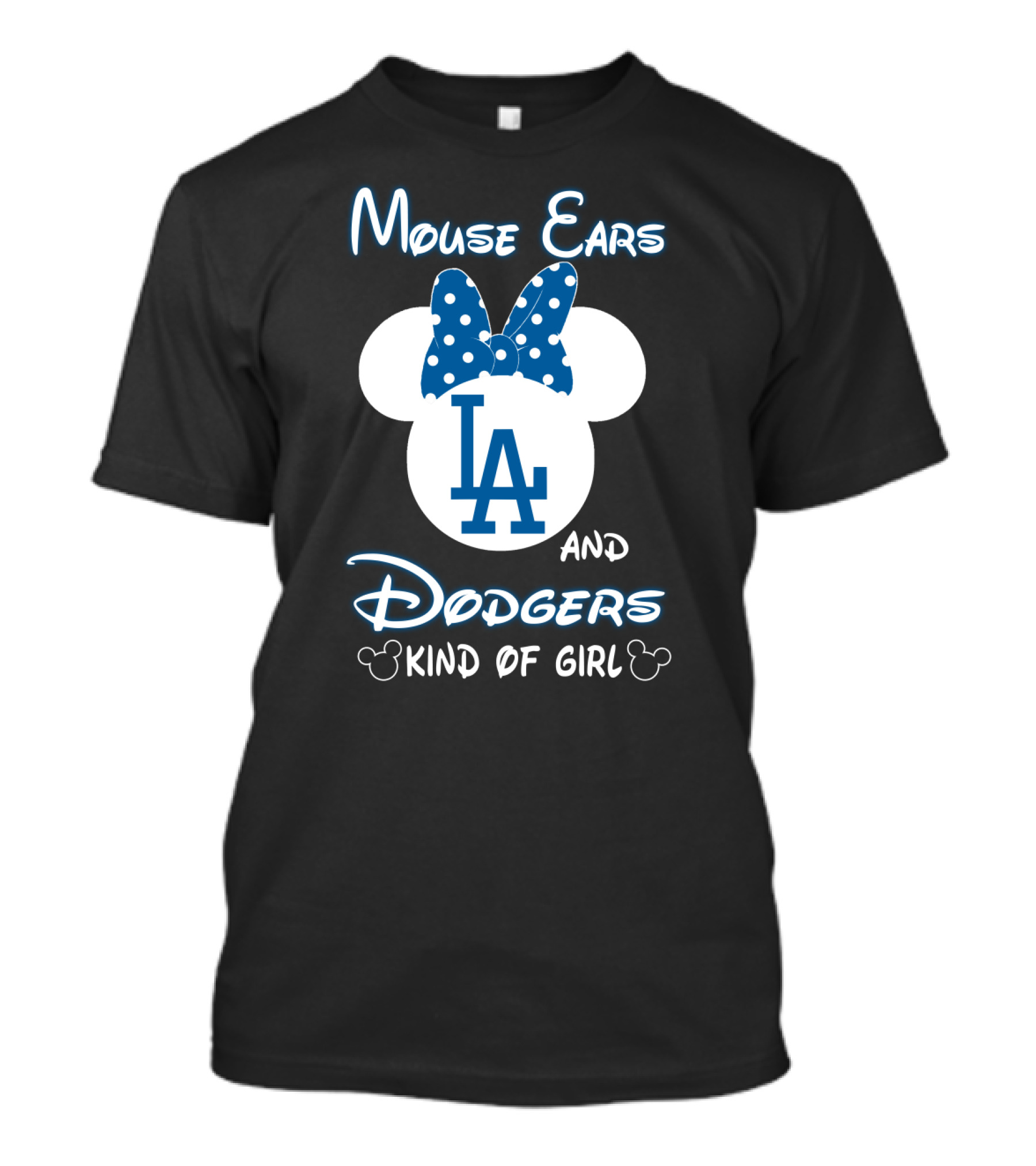 Mouse Ears And Dodgers Kind Of Girl T-Shirt