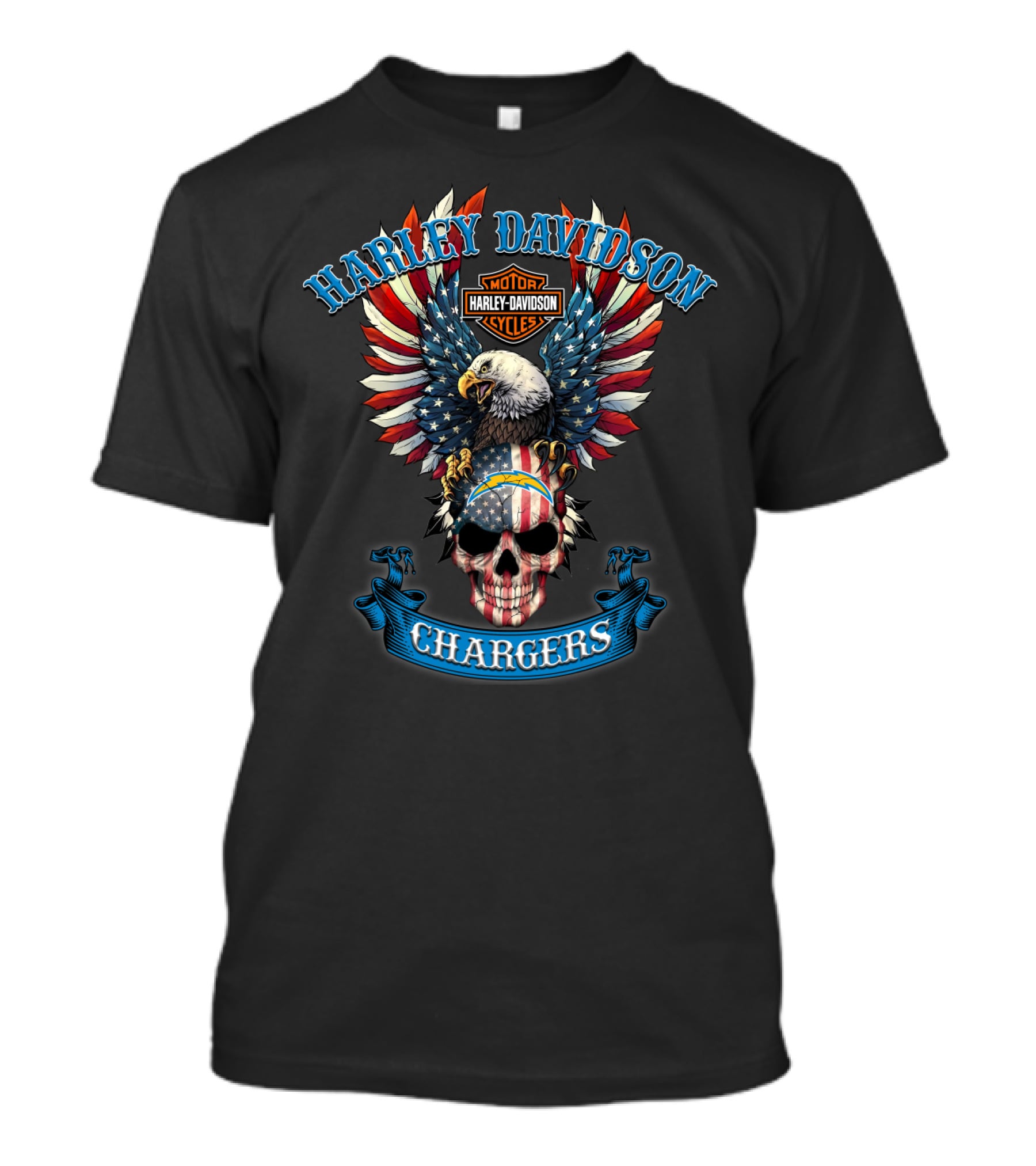 Harley Davidson Motor Cycles Chargers T-Shirt
