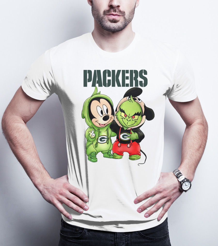 Packers Mickey And Grinch T-Shirt