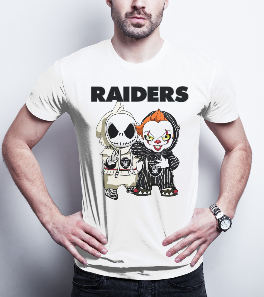 Raiders Jack-Pennywise Crossover Characters T-Shirt