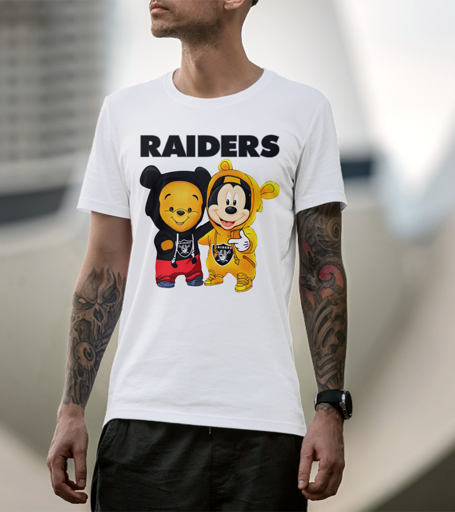 Raiders Pooh Mickey T-Shirt
