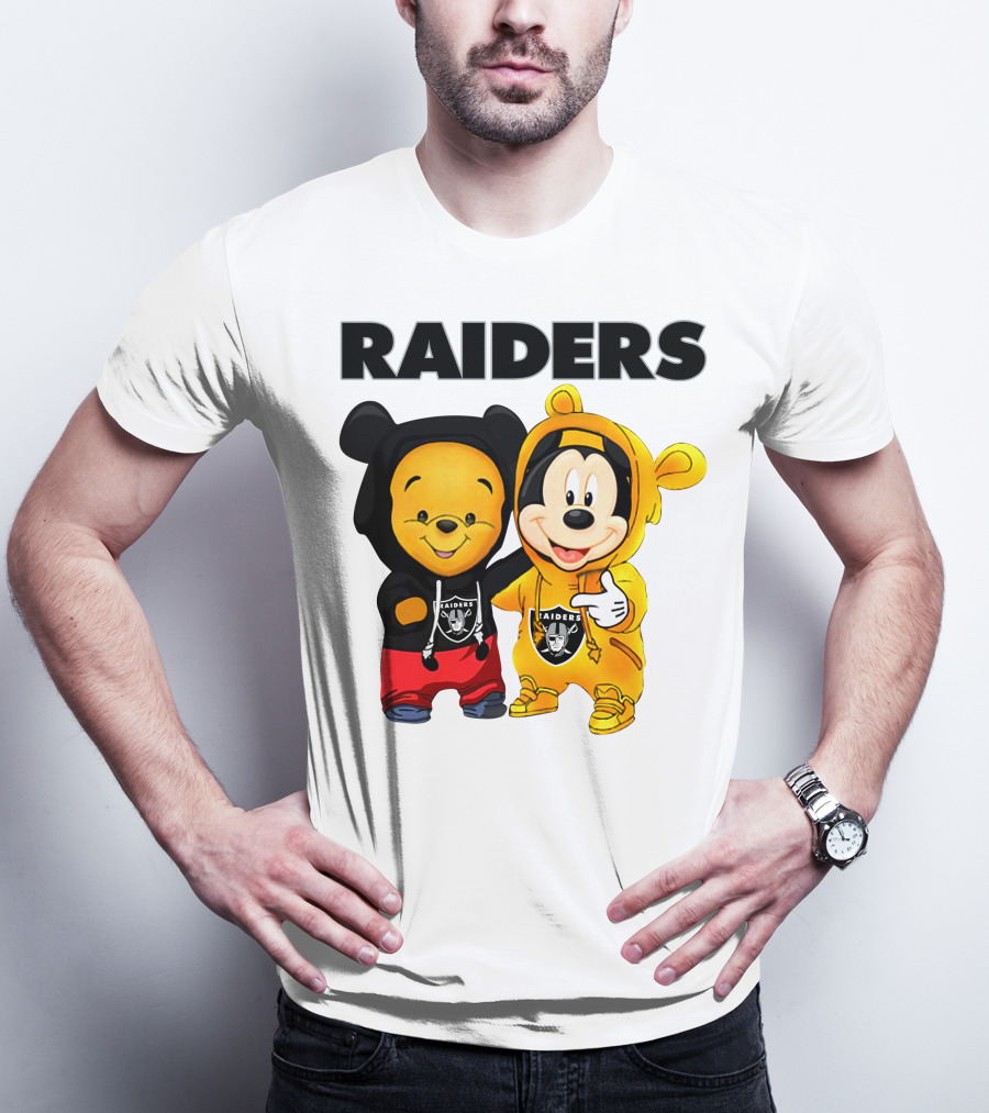 Raiders Pooh Mickey T-Shirt
