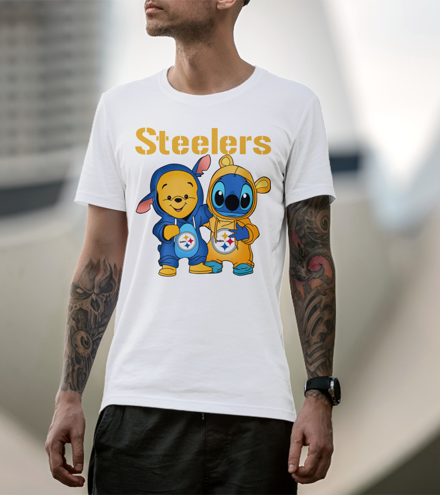 Steelers Pooh Stitch T-Shirt