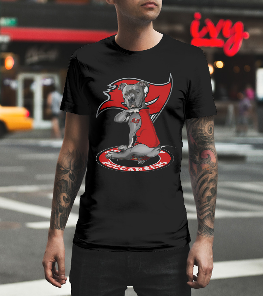 Tampa Bay Buccaneers Dog Pit Bull T-Shirt