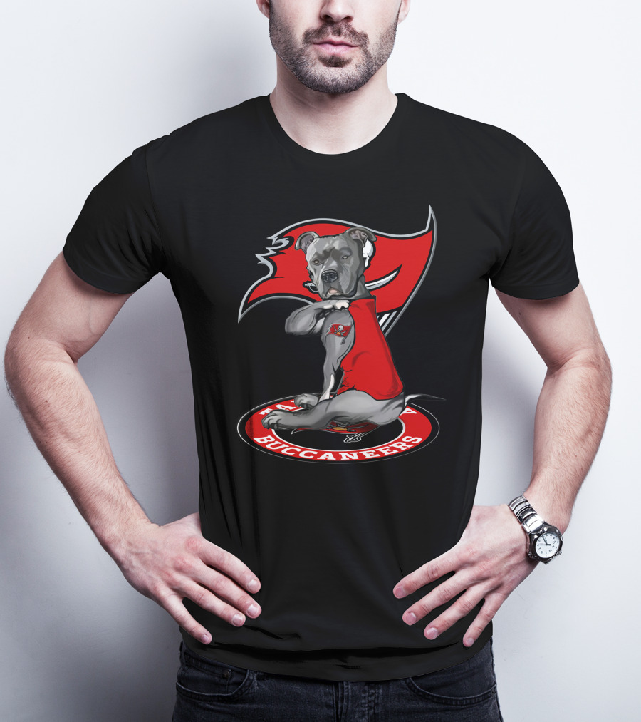 Tampa Bay Buccaneers Dog Pit Bull T-Shirt