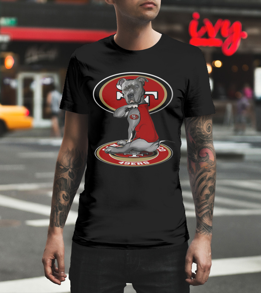 San Francisco 49ers Dog Logo With 28 T-Shirt