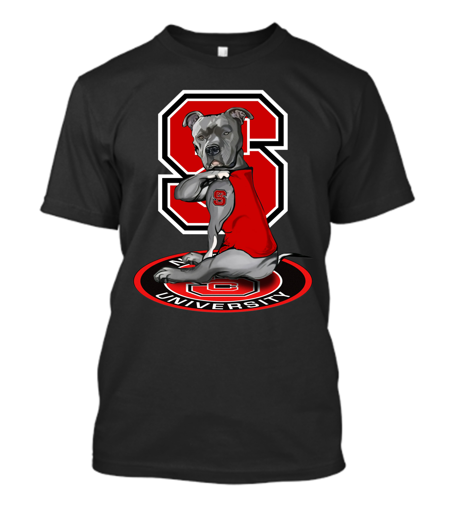 Nc State Wolfpack University Bulldog T-Shirt
