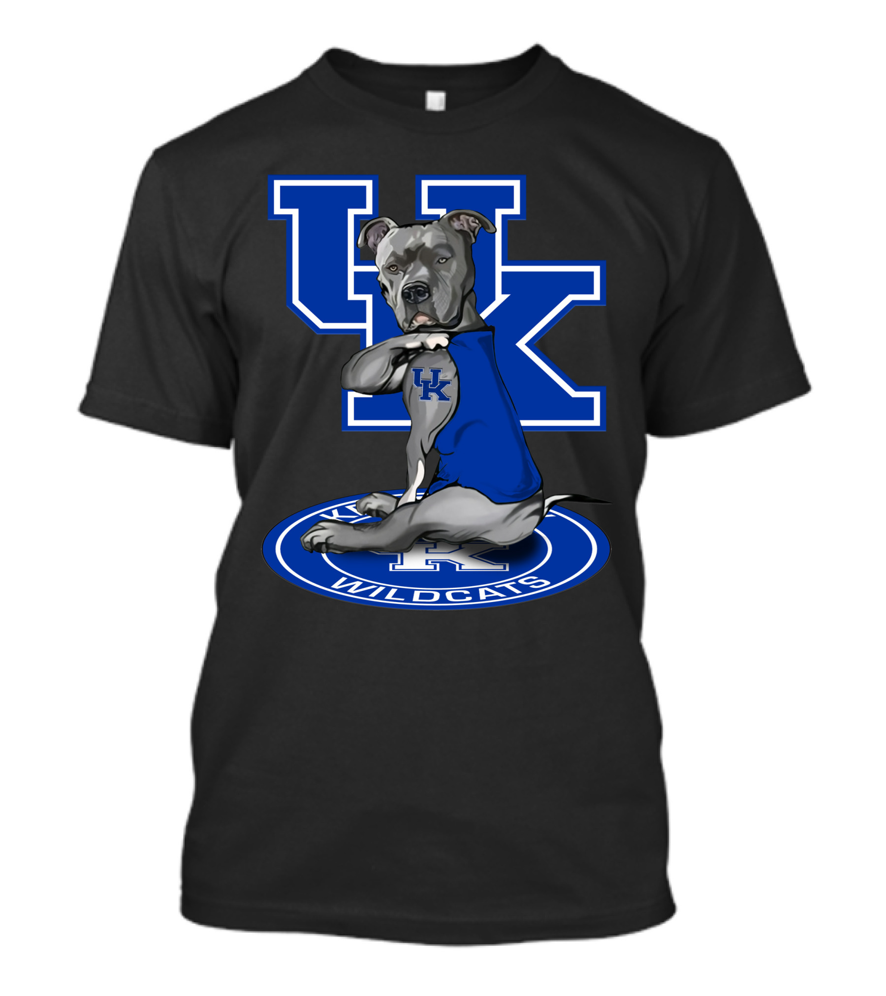 Uk Wildcats Pit Bull Mascot Tattoo Kentucky Wildcats T-Shirt