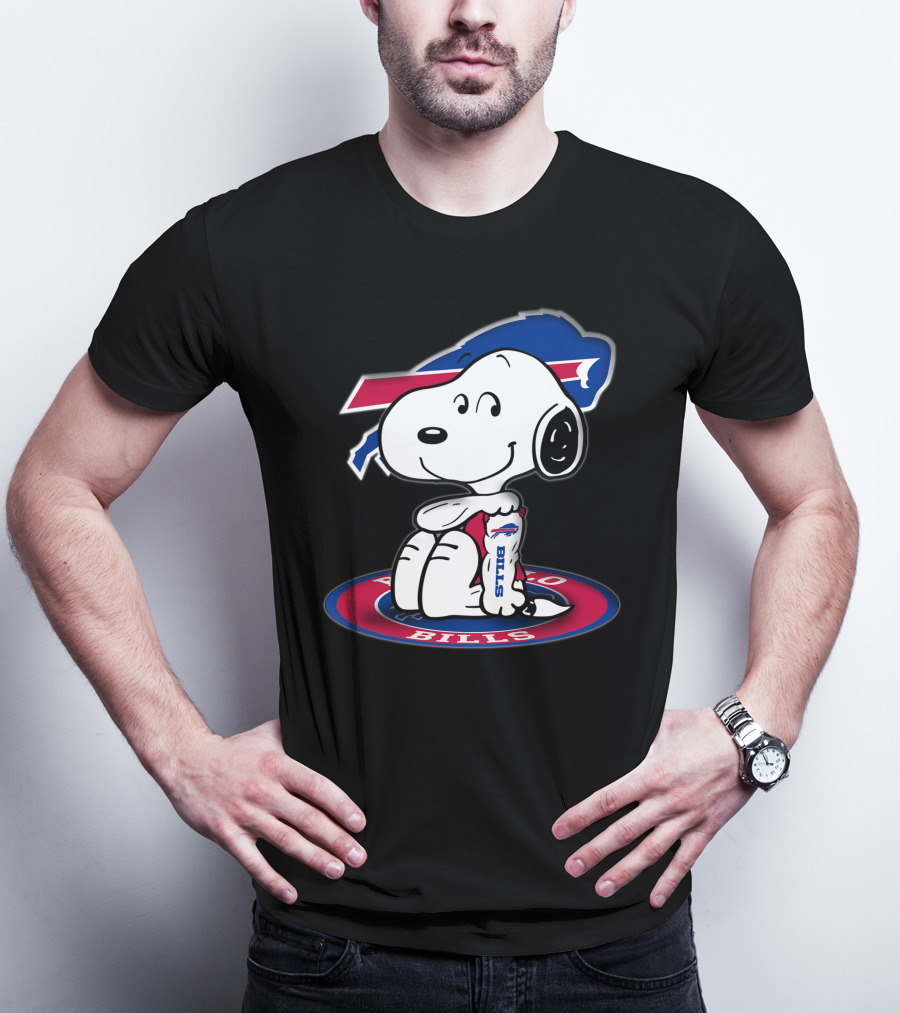 Snoopy Buffalo Bills Nfl Peanuts Collaboration T-Shirt