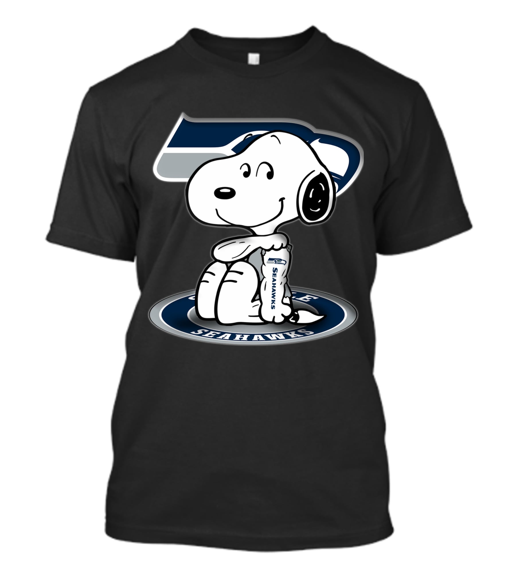 Snoopy Hugging Seattle Seahawks T-Shirt
