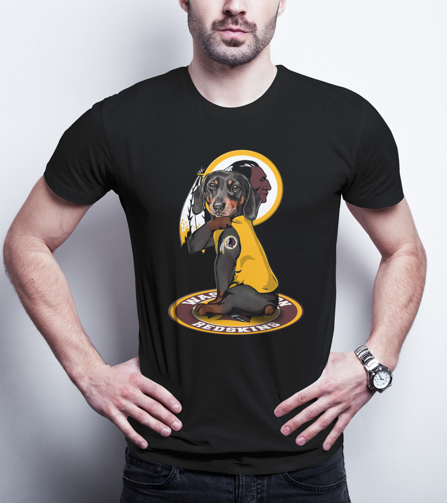 Washington Redskins Dachshund T-Shirt