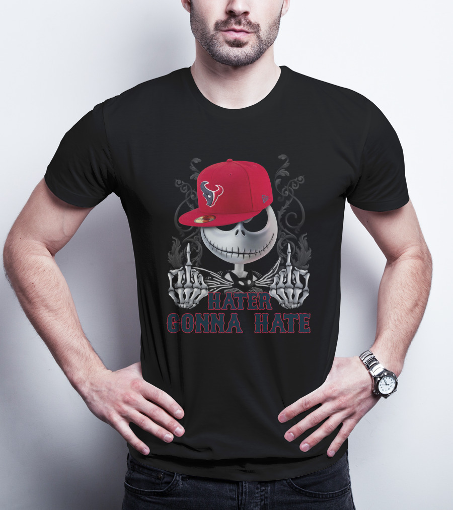 Hater Gonna Hate Houston Texans Jack Skellington T-Shirt