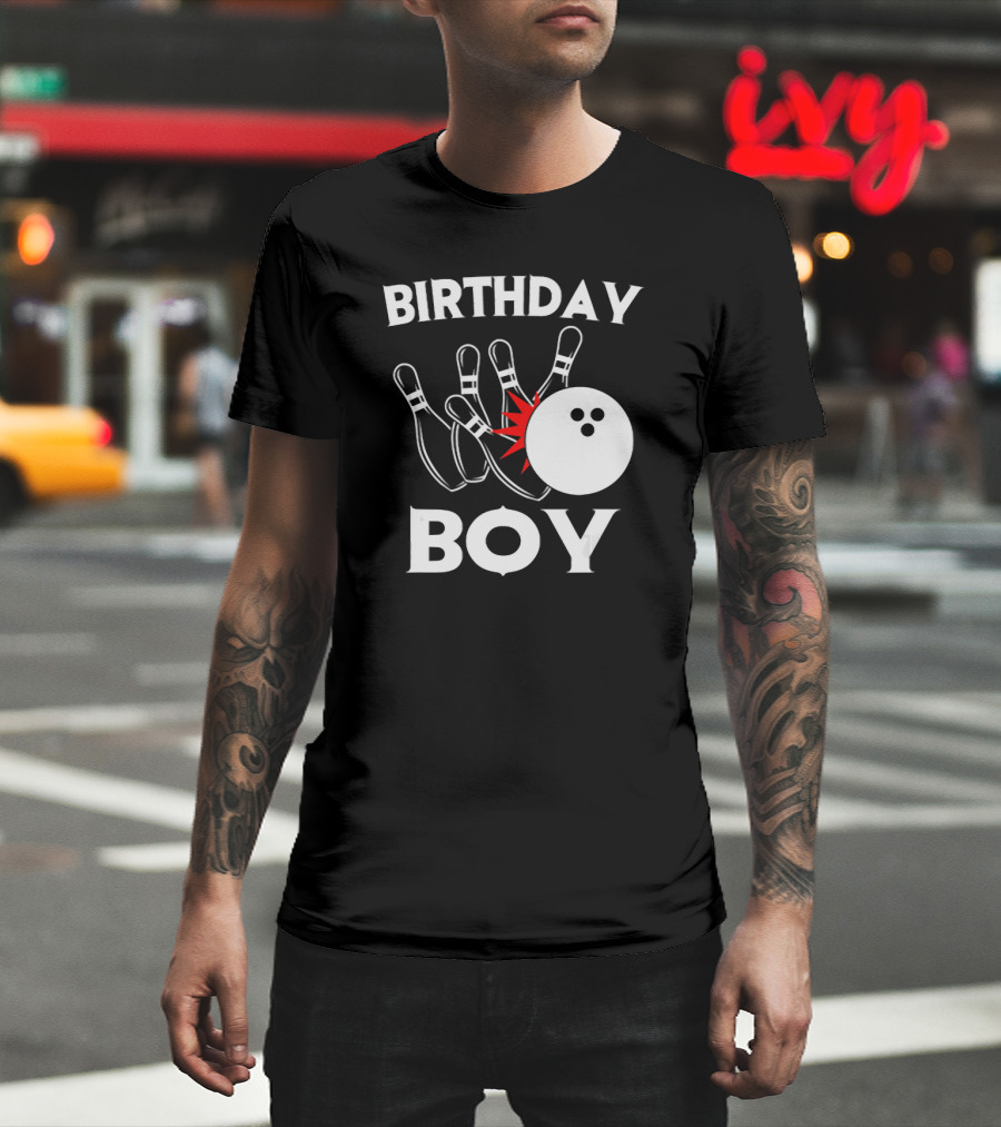 Birthday Boy Bowling Party Fun T-Shirt