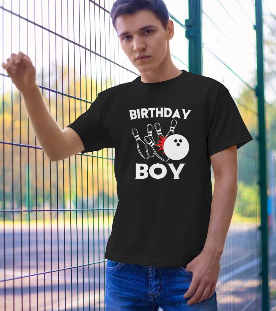 Birthday Boy Bowling Party Fun T-Shirt