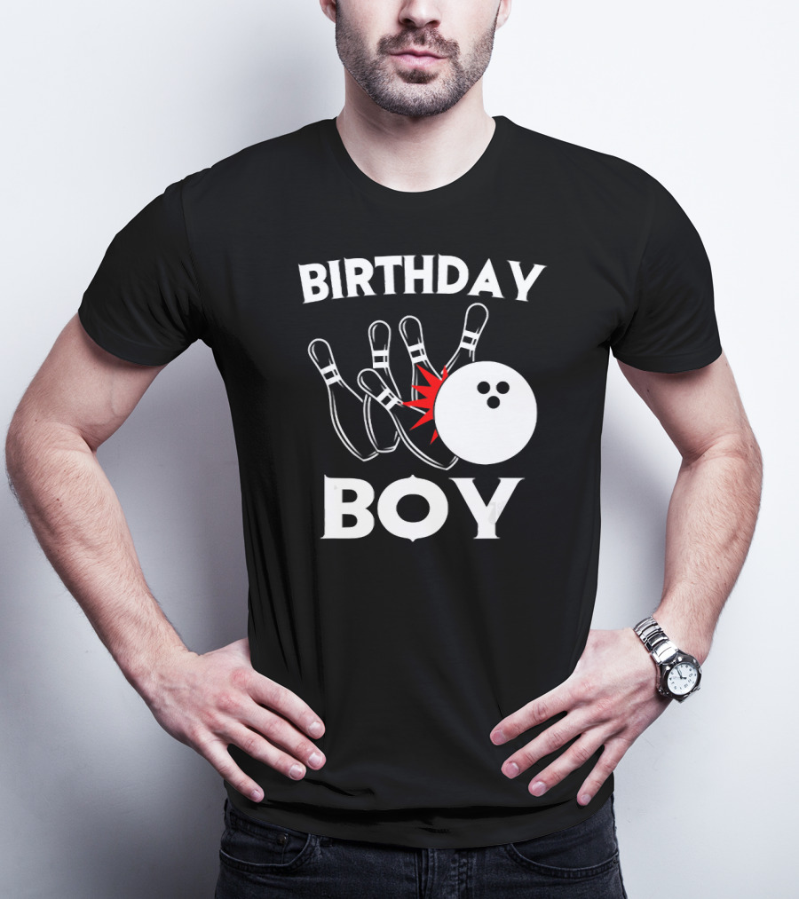 Birthday Boy Bowling Party Fun T-Shirt