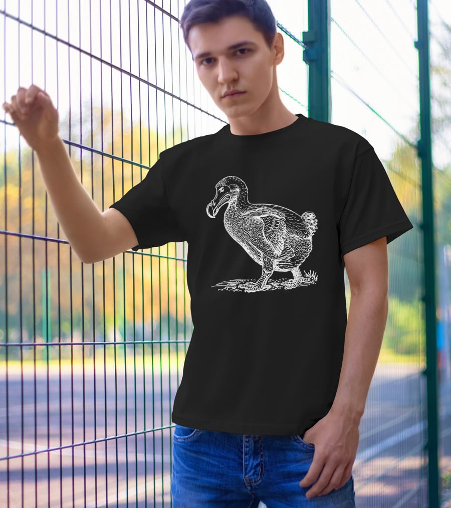 Cool Extinct Dodo Bird Fun Hipster T-Shirt