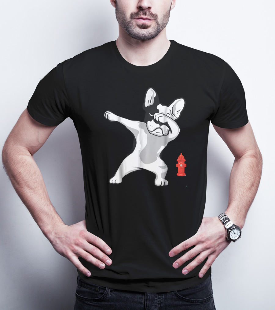 French Bulldog Frenchie Dabbing Lover Puppy Fire Hydrant T-Shirt