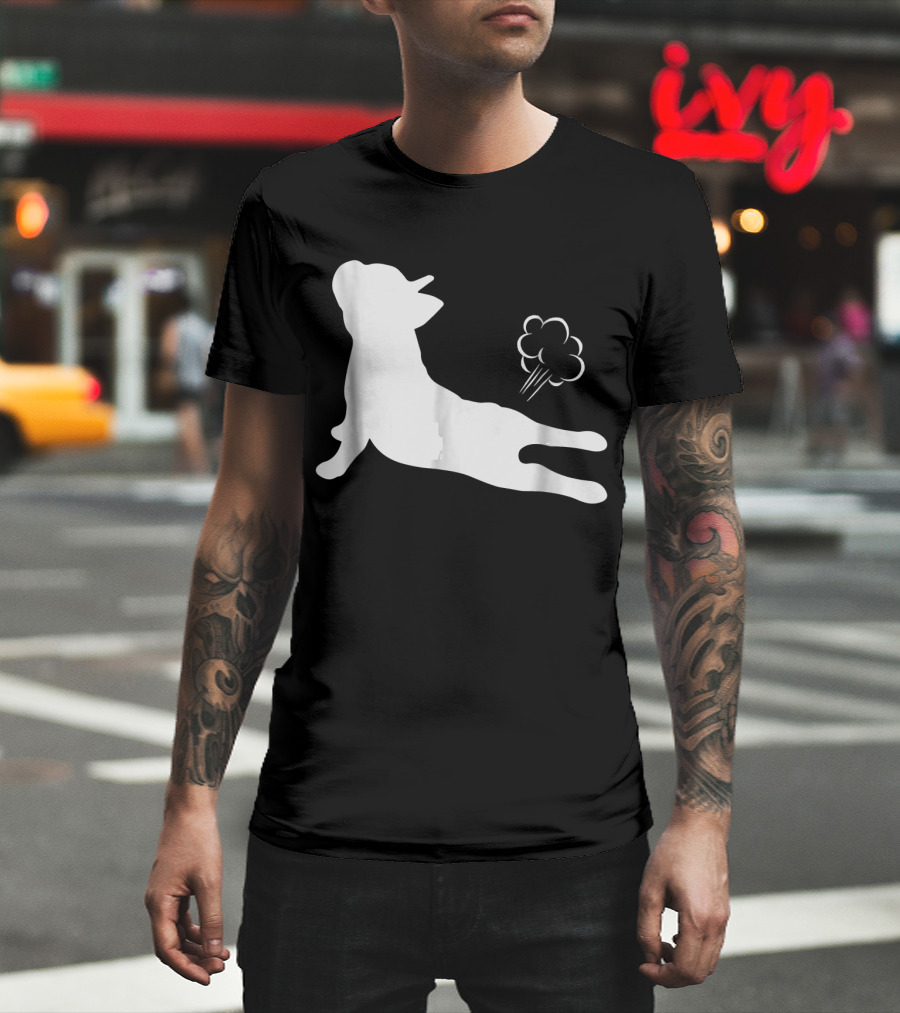 French Bulldog Yoga Exhale Pose Humor T-Shirt