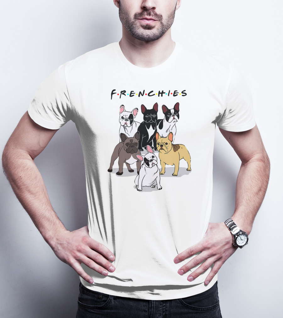 Frenchies Friends French Bulldog Lover T-Shirt