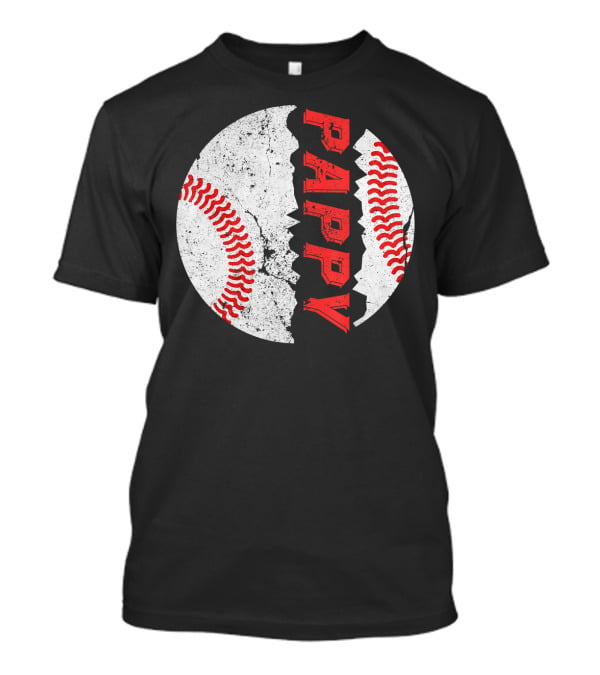 Pappy Funny Baseball Softball Crackle T-Shirt