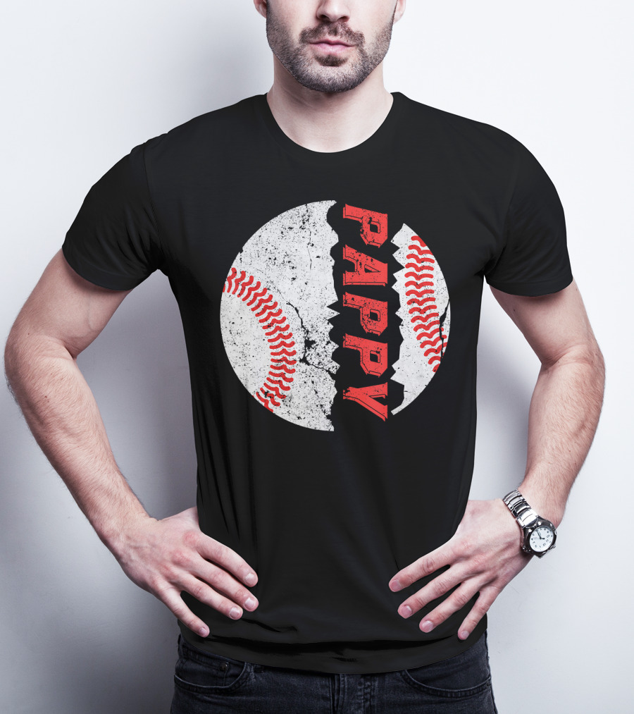 Pappy Funny Baseball Softball Crackle T-Shirt
