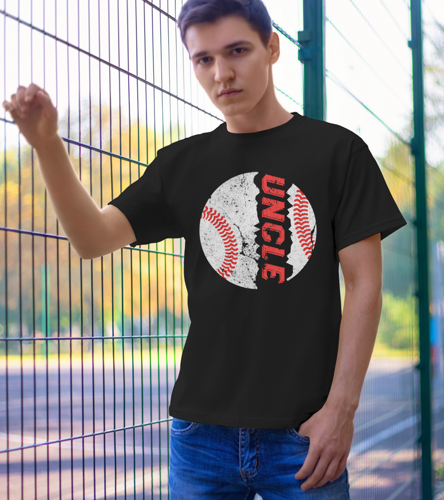 Uncle Funny Baseball Softball Fat Ball T-Shirt