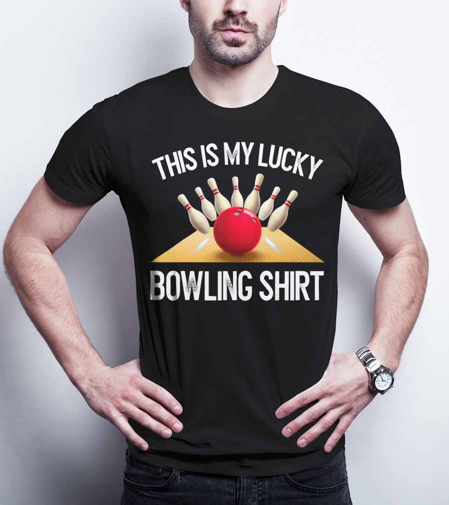 This Is My Lucky Bowling Shirt Bowling Team T-Shirt
