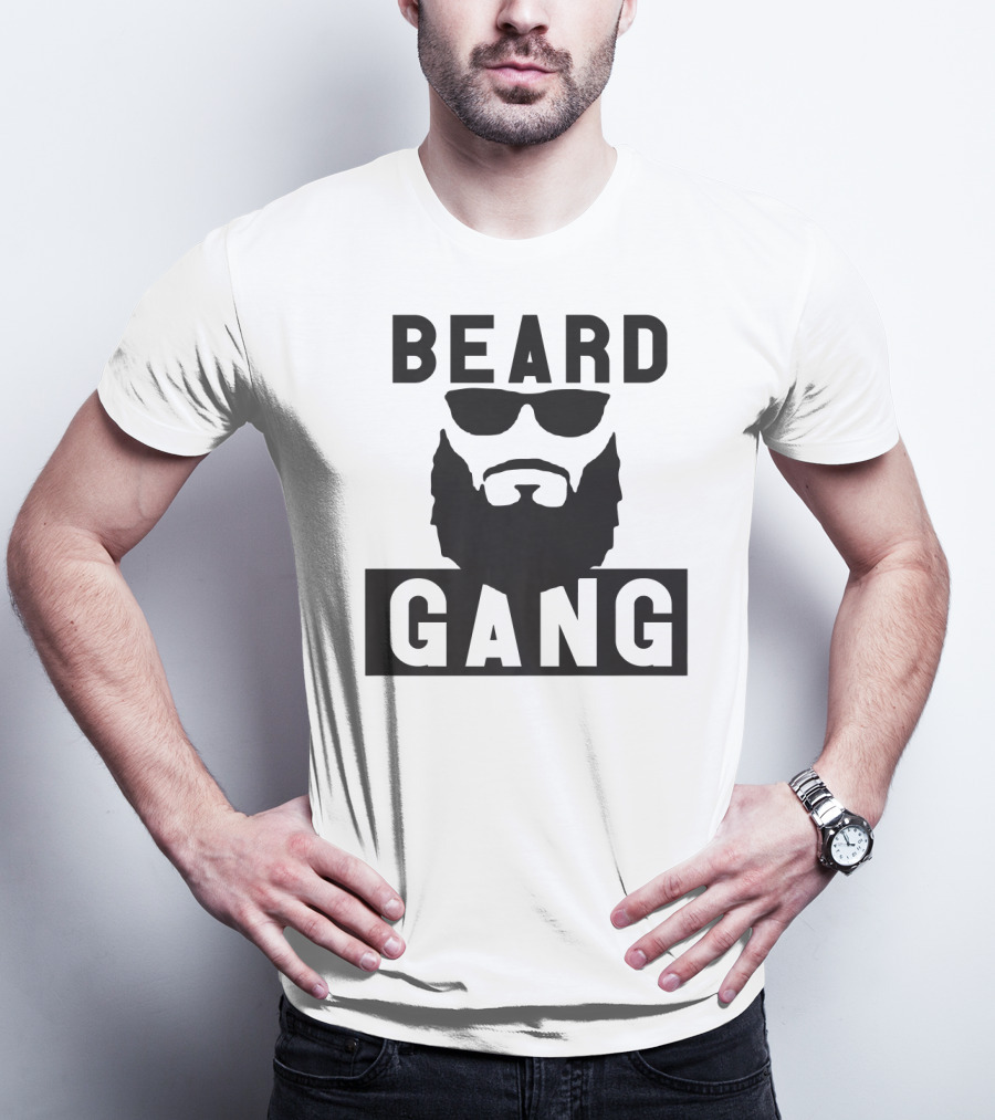 Beard Gang Funny Men's Beard Sunglasses T-Shirt