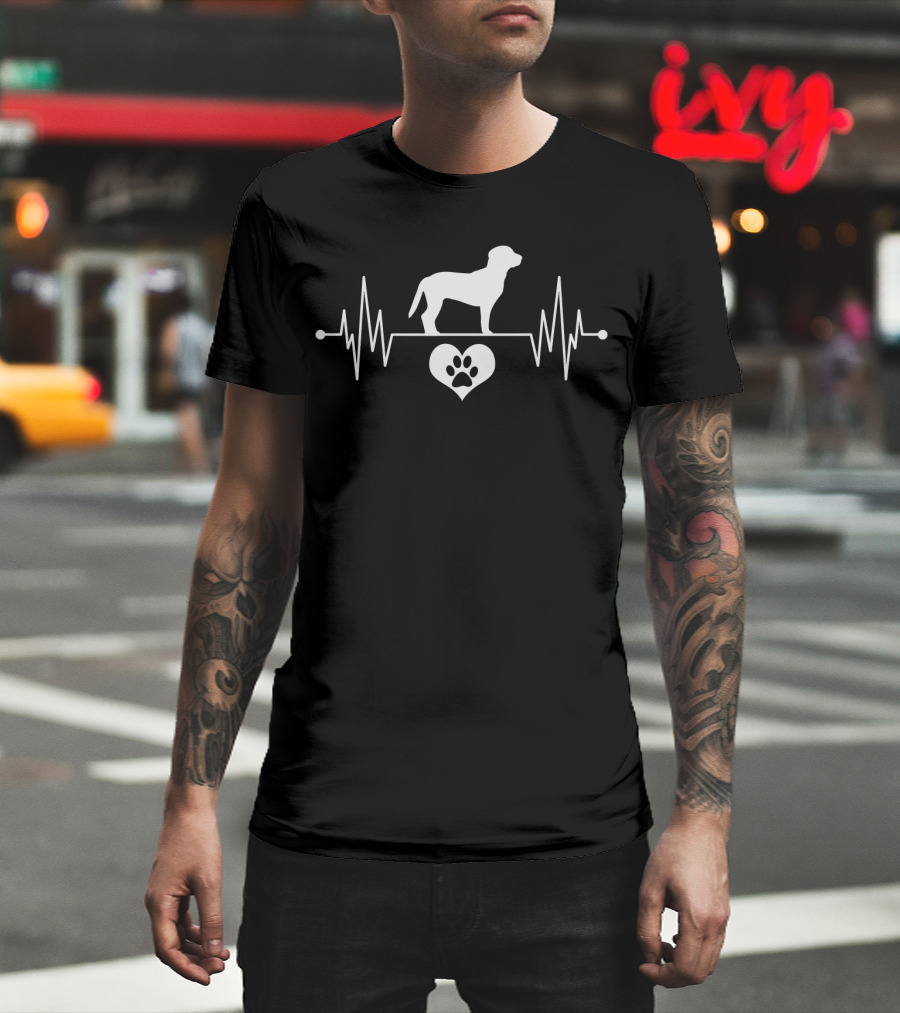 Vintage Beagle Owner Heartbeat Love T-Shirt