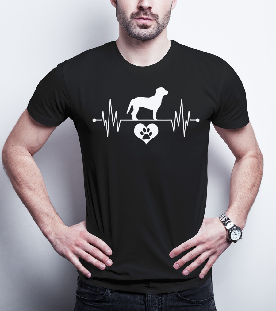 Vintage Beagle Owner Heartbeat Love T-Shirt