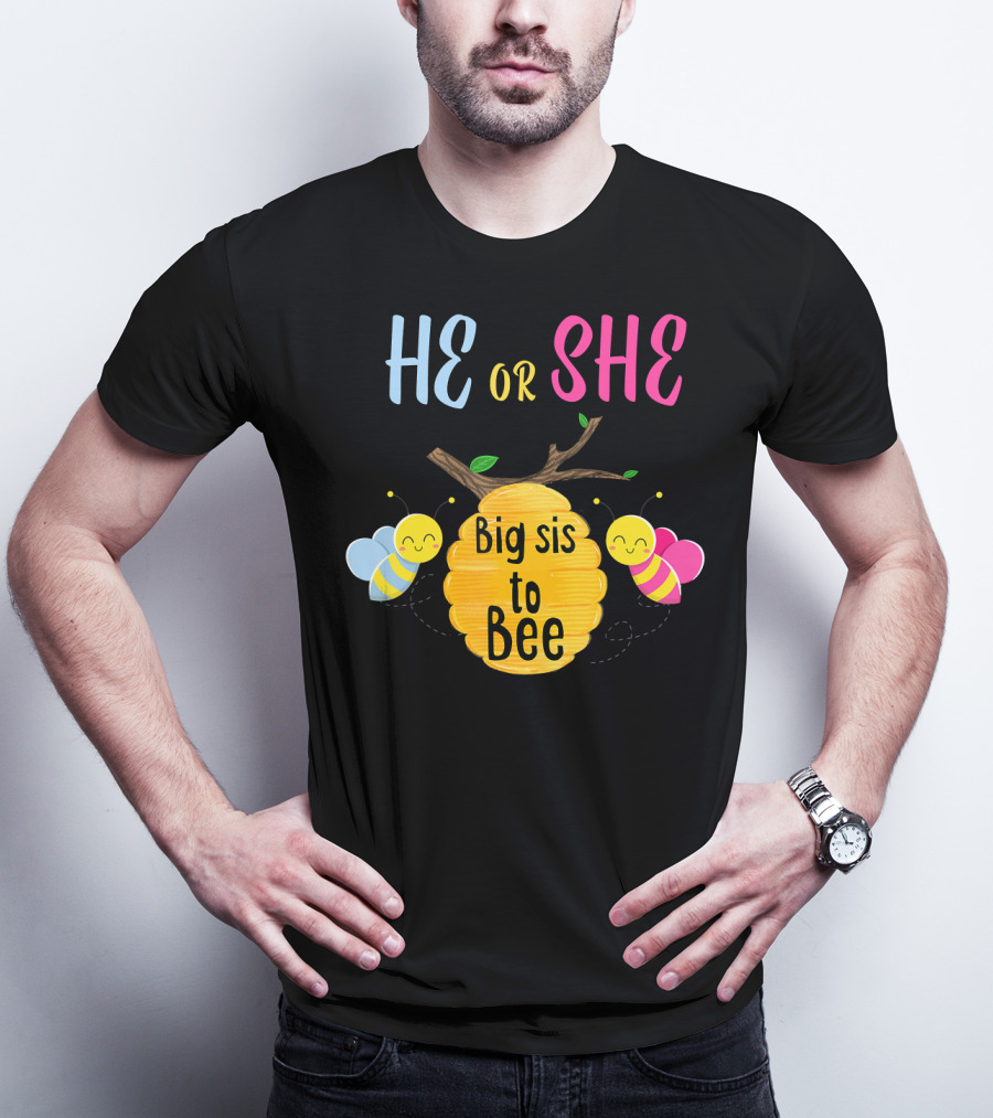 He Or She Big Sis To Bee T-Shirt