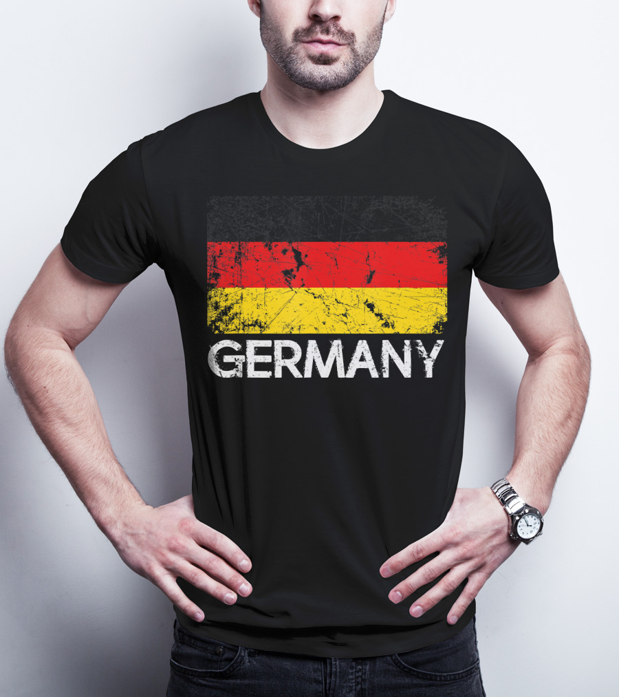 German Flag Vintage Germany Black Red Yellow Classic T-Shirt