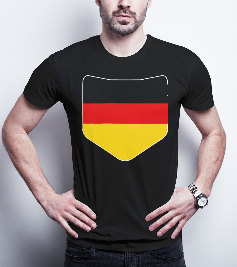Germany Flag Pocket Print Country Emblem German Colors T-Shirt