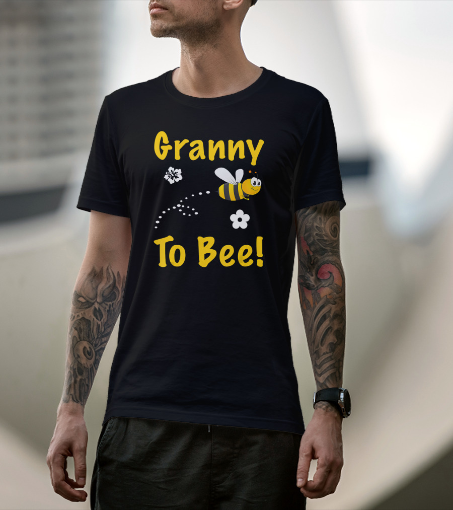 Granny To Bee Granny Bee Flowers T-Shirt