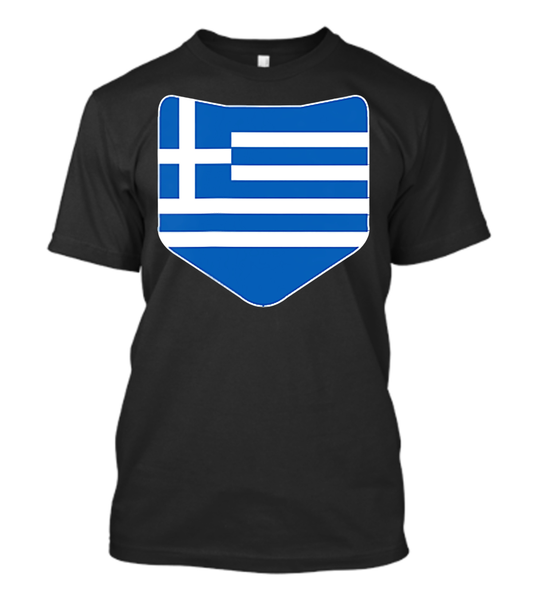 Greece Flag Shield Emblem T-Shirt