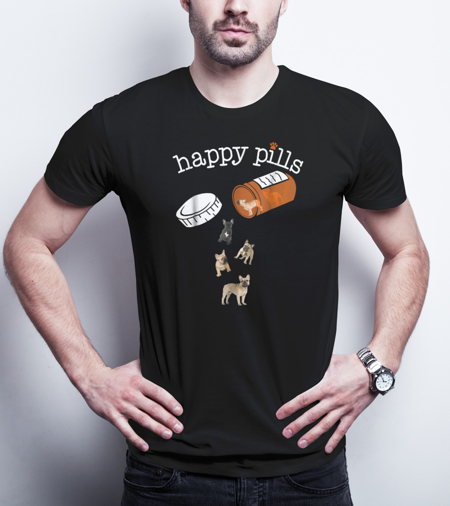Happy Pills French Bulldog Capsule Pals T-Shirt