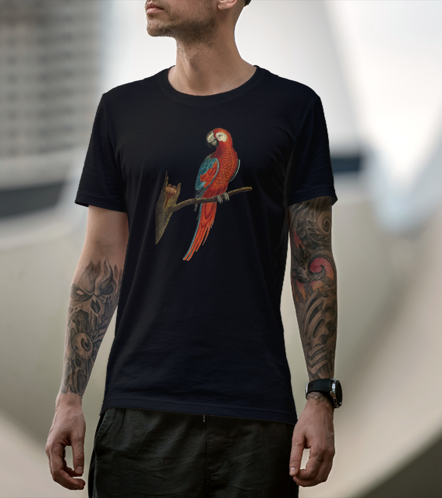 Hawaii Tropical Parrot Halloween Macaw Vibrant Vintage Bird T-Shirt
