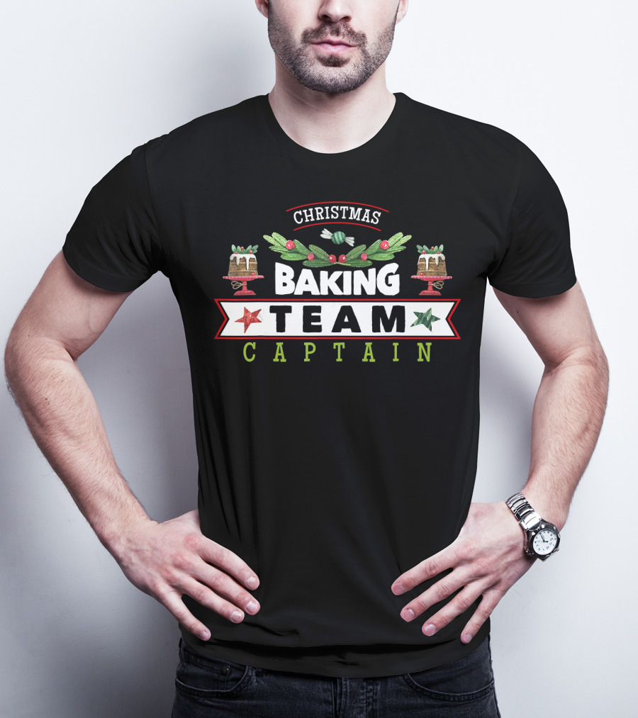 Christmas Baking Team Captain Holiday Cookie T-Shirt
