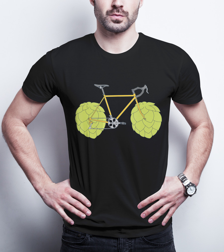 Hop Bike Beer Bicycle Cycle With Hops Wheels T-Shirt