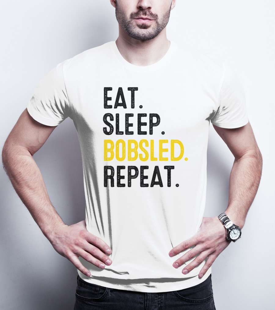 Eat Sleep Bobsled Repeat Jamaican Bobsled Team Bobsled Nov T-Shirt