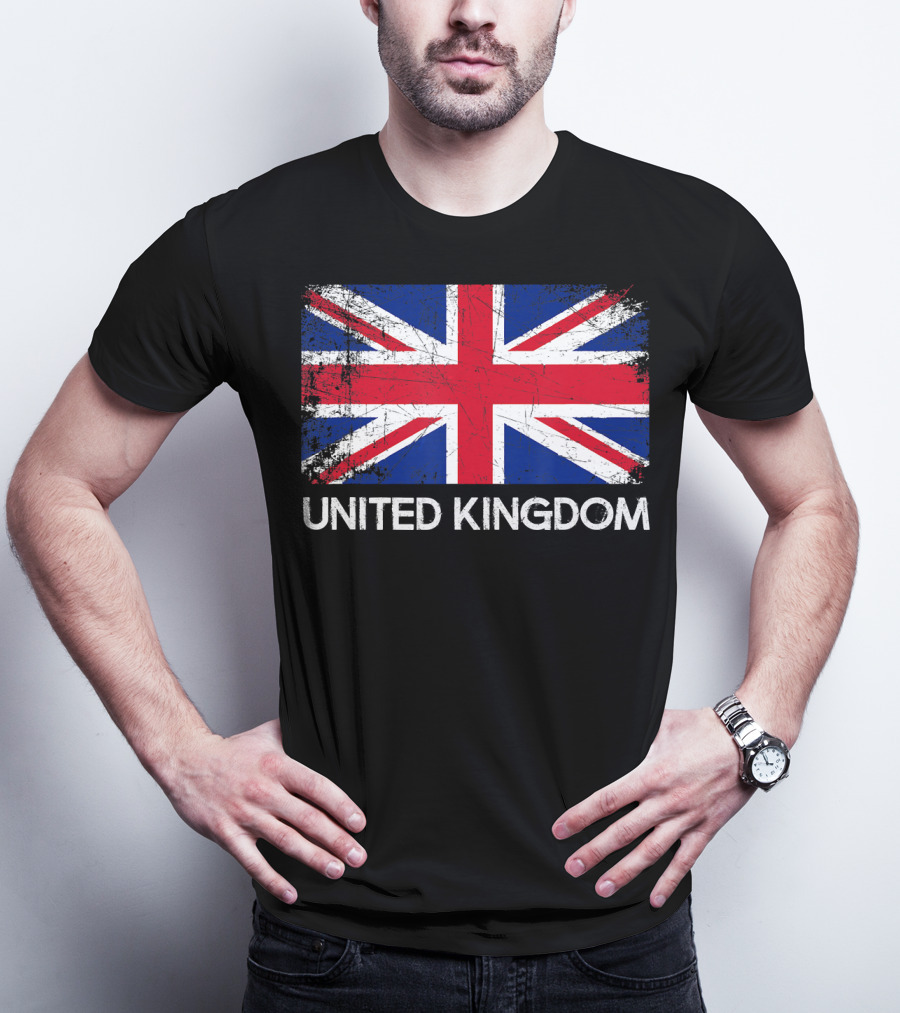 British Flag Vintage United Kingdom T-Shirt