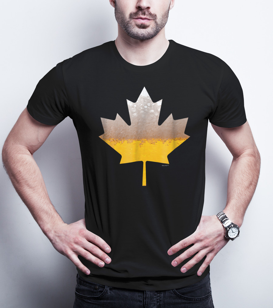 Canada Flag Brewmaster Craft Beer Maple Leaf T-Shirt