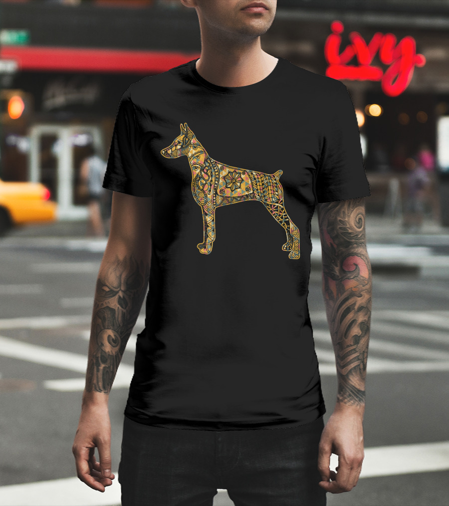 Doberman Pinscher Mandala T-Shirt