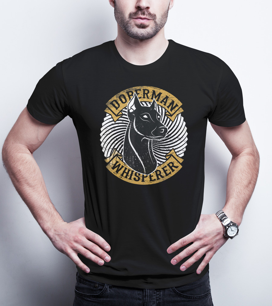 Doberman Whisperer Dog Trainer Spiral T-Shirt