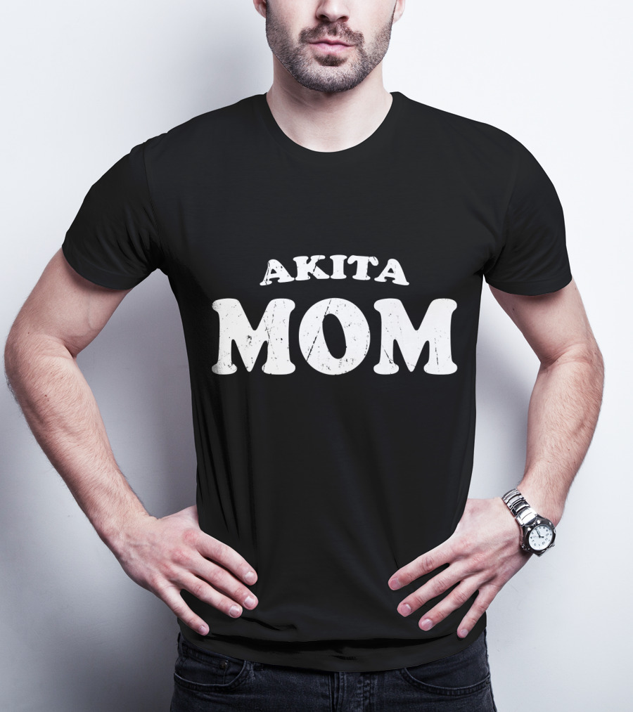 Akita Mom Dog Mother Cute Pet T-Shirt