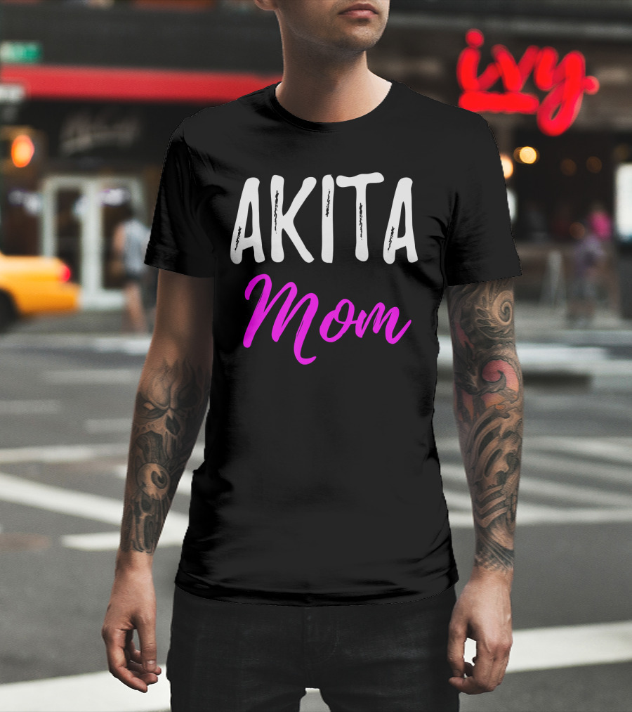 Akita Mom Funny Akita Dog T-Shirt